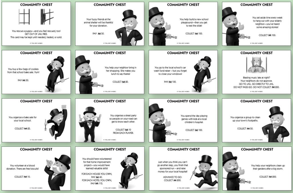 Monopoly Community Chest Space