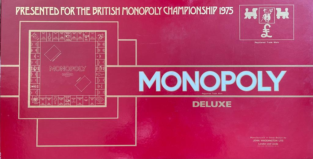 Monopoly Deluxe - Presented for the British Monopoly Championship 1975